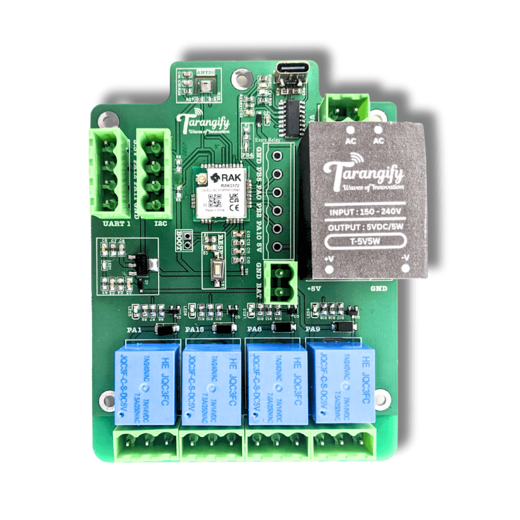 Tarangify RAK3172 LoRa Relay Node for IoT Control – ThingsLinker Store
